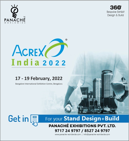 Exhibition Stand/Booth Designer ACREX India 2022 - Panache Exhibitions