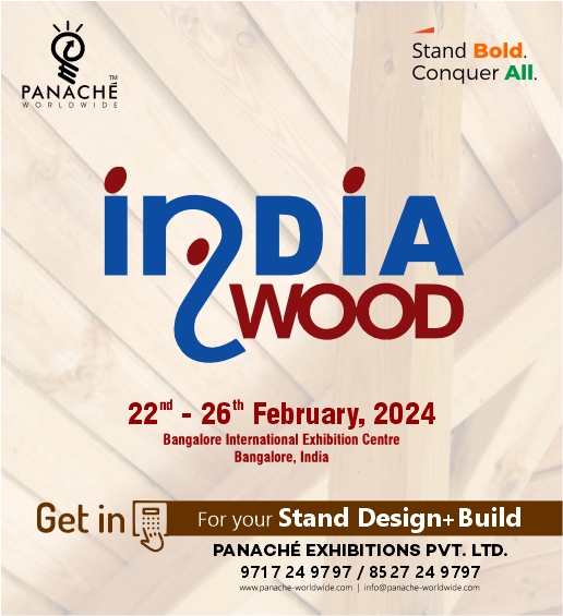 Exhibition Stand/Booth Designer INDIAWOOD 2024 - Panache Exhibitions